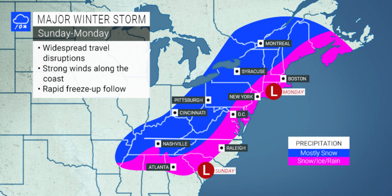 Large Swath of Eastern U.S. to Experience Severe Winter Weather in ...
